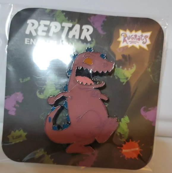 Nickelodeon | Other | Purple Reptar Enamel Pin Nick Box New Rugrat Tv ...